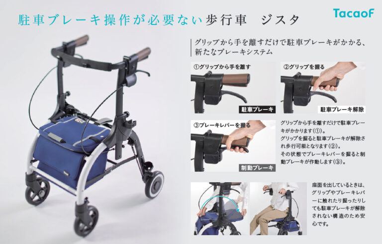 新規採用商品【歩行車：ジスタ】【手すり：たよレールSOTOEロング型】 | プライムケア愛知株式会社